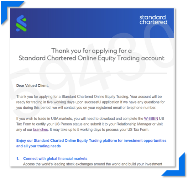 Online Equity Trading – Standard Chartered UAE