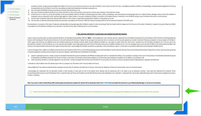 Online Equity Trading – Standard Chartered UAE