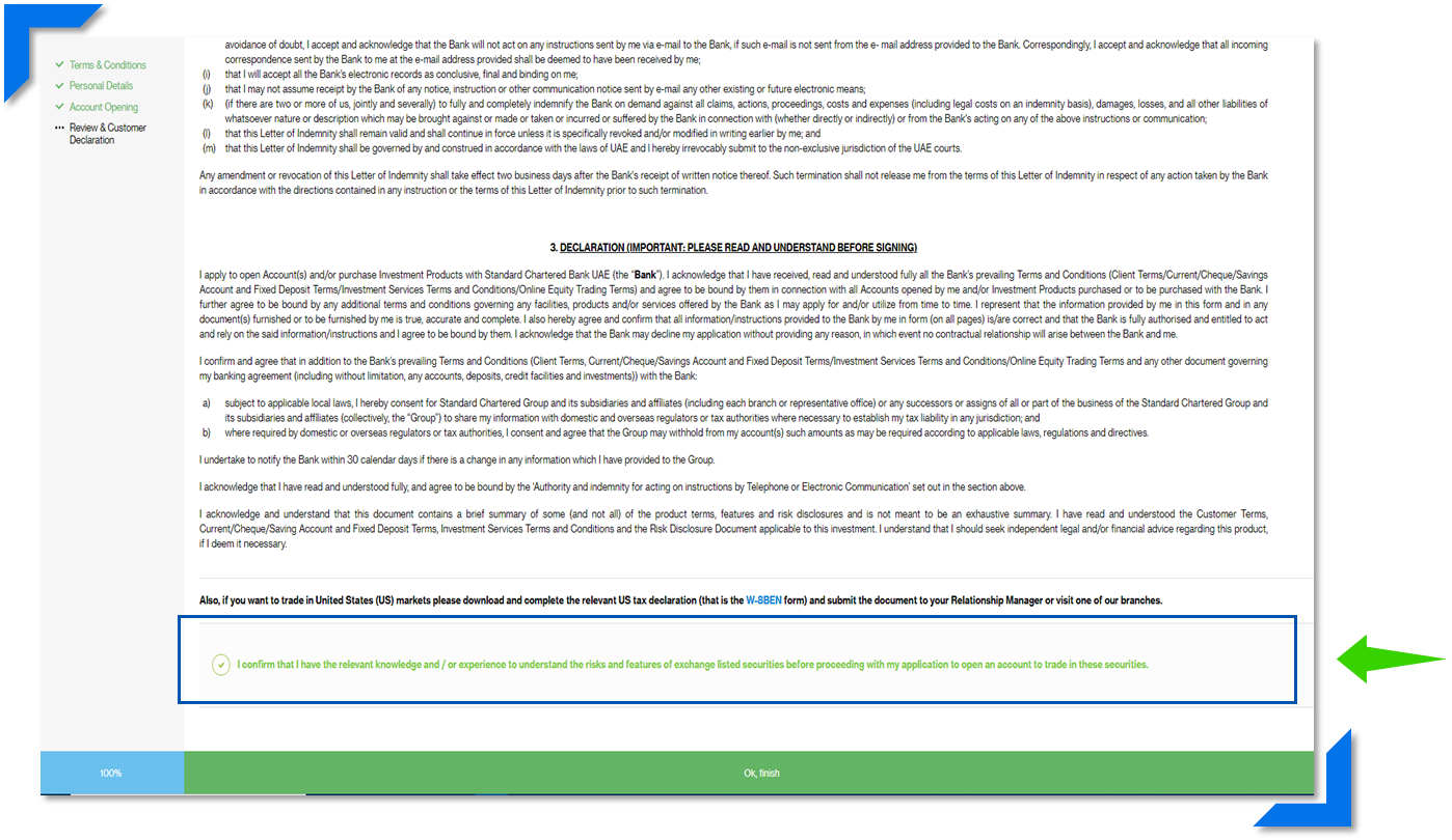 Online Equity Trading – Standard Chartered UAE