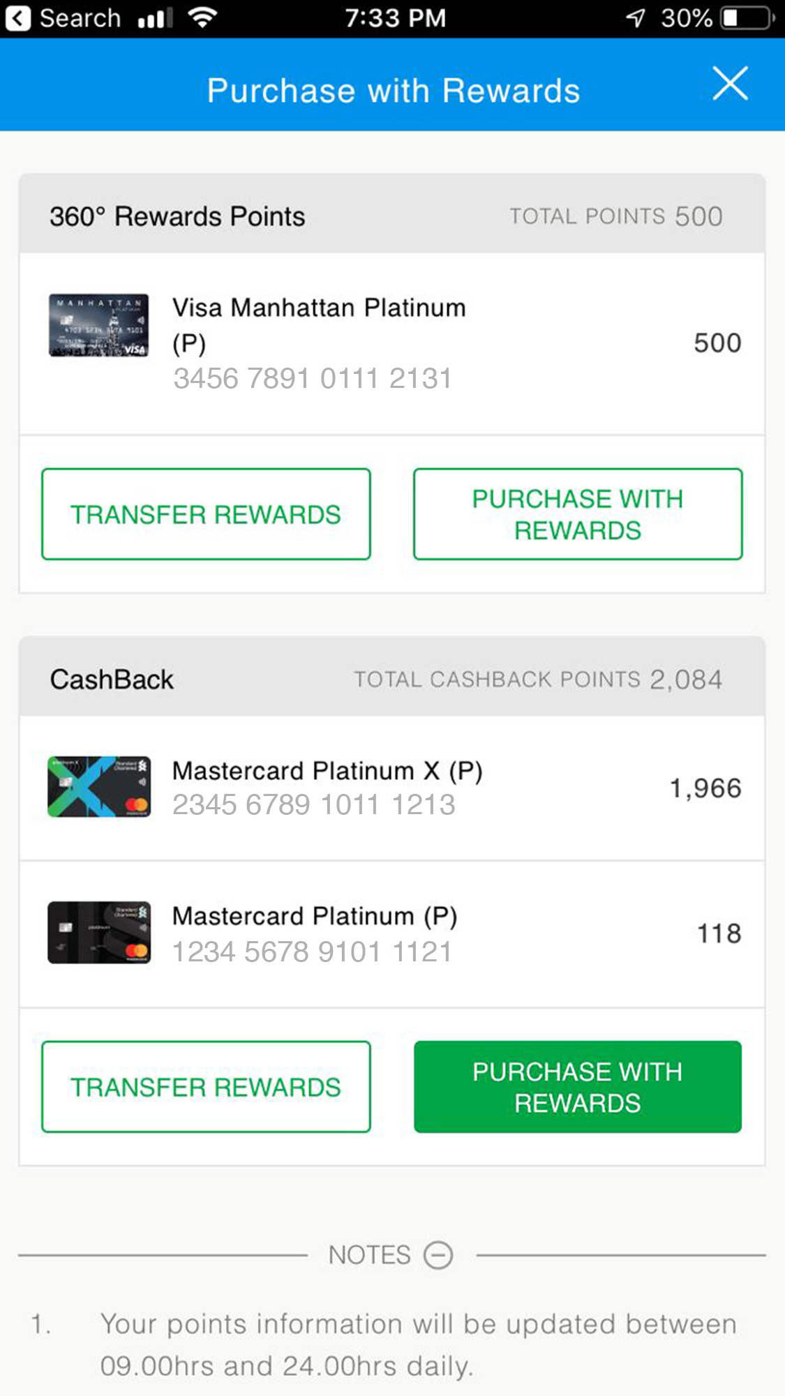 Purchase with Rewards – Standard Chartered UAE