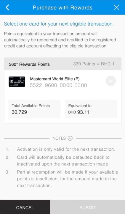 Purchase with Rewards – Standard Chartered Bahrain