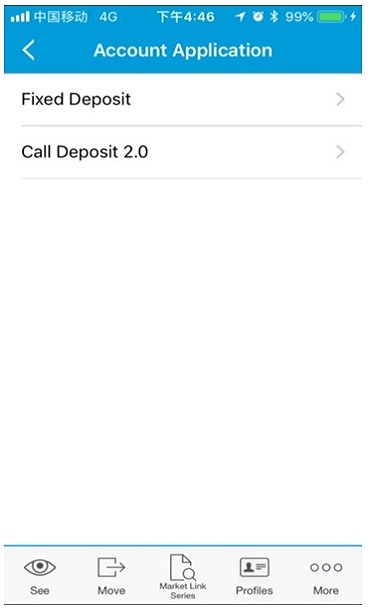 Fixed Deposit/Call Deposit 2.0 Application – Standard Chartered China