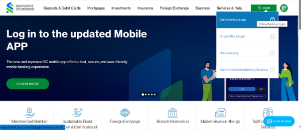 Login & Logout – Online Banking – Bank with Us – Standard Chartered China