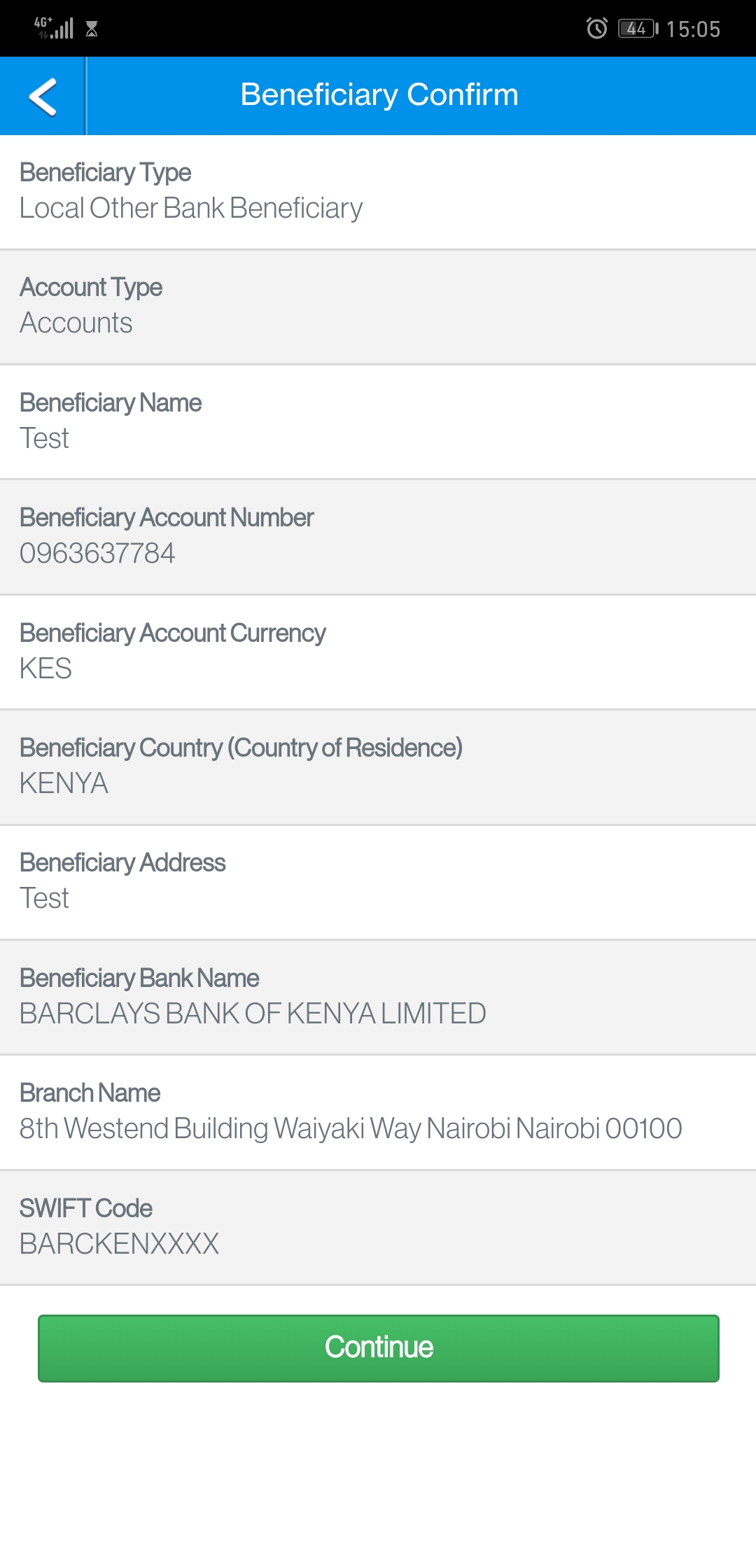 How to add a bank Beneficiary – Standard Chartered Kenya
