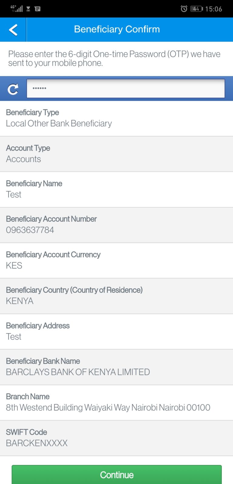 How to add a bank Beneficiary – Standard Chartered Kenya