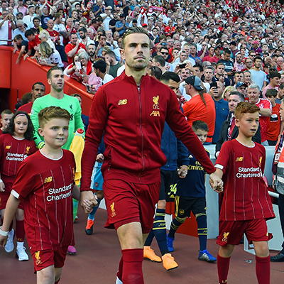 Liverpool FC Cashback Credit Card Stand Red at Anfield Mascot Campaign ...
