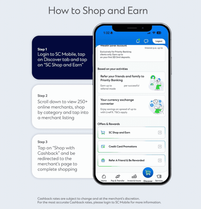 Shop and Earn - Standard Chartered Singapore