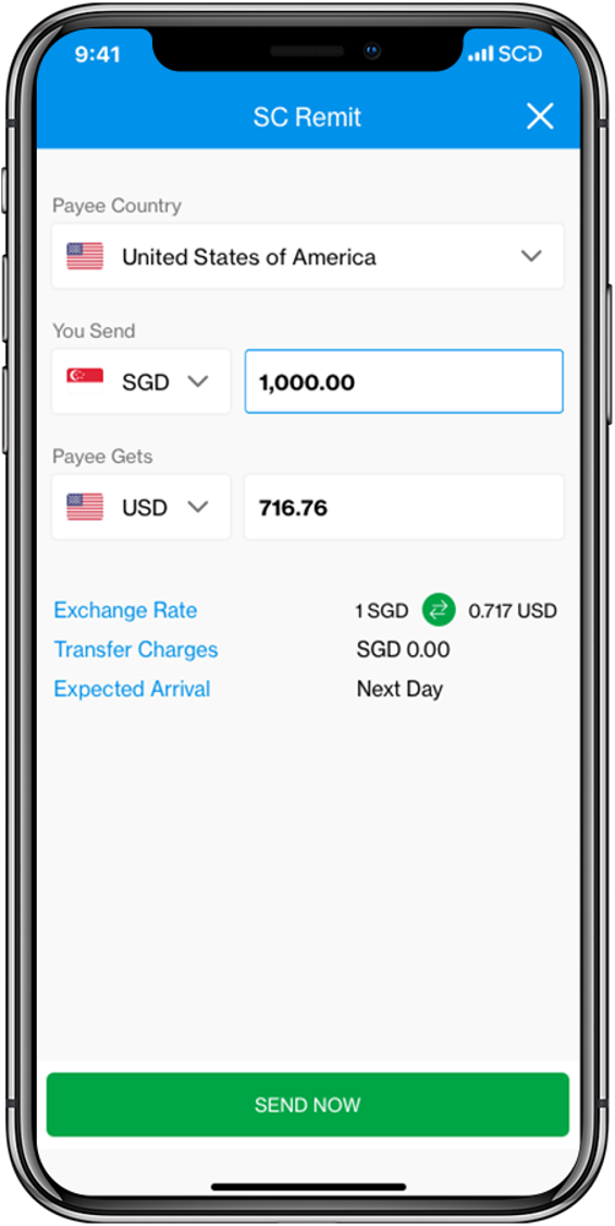 Transfer Money Overseas | Online Remittances - Standard Chartered Singapore
