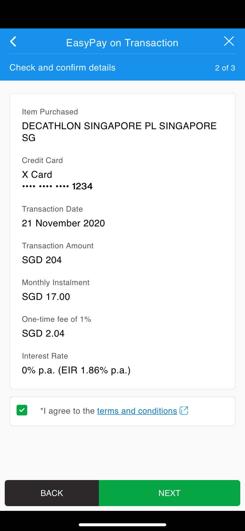 EasyPay - Standard Chartered Singapore