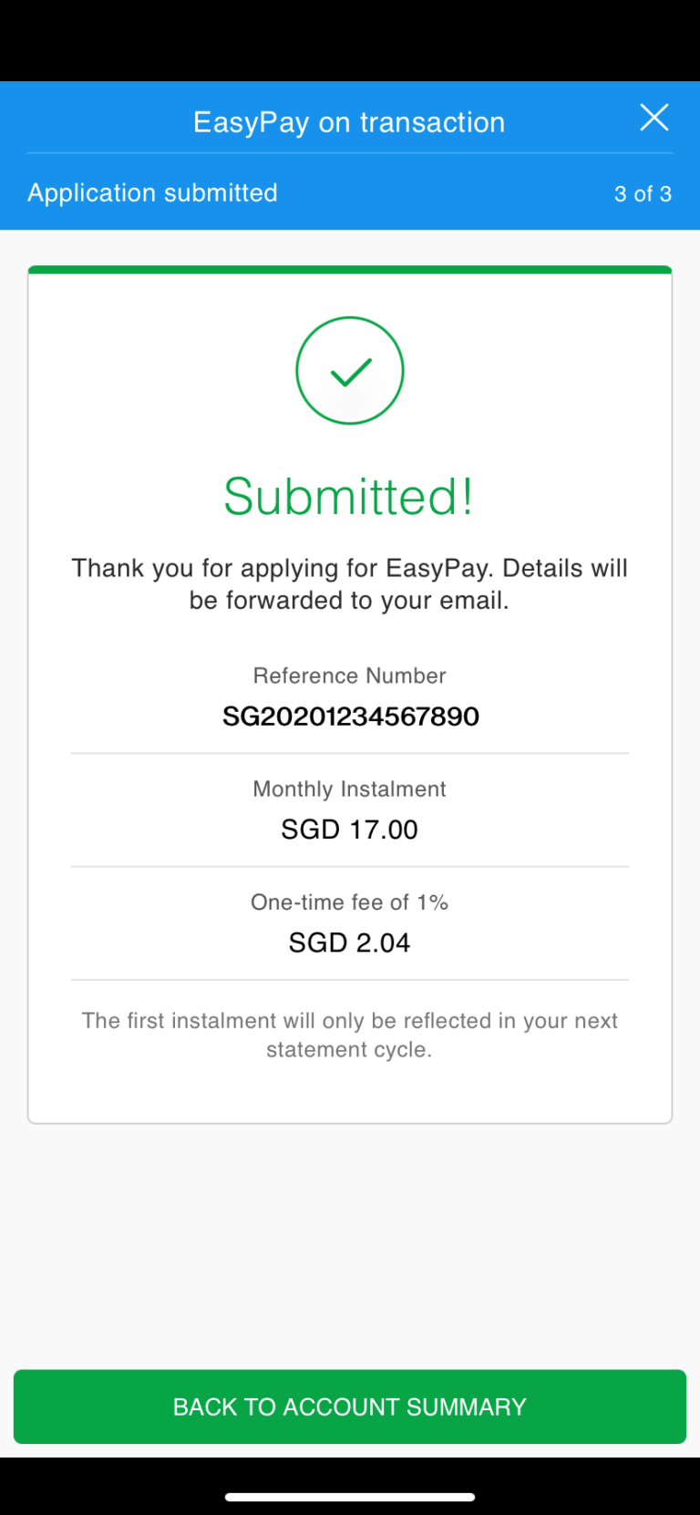 EasyPay - Standard Chartered Singapore