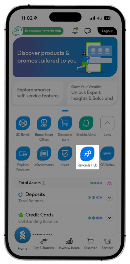 Rewards Hub - Standard Chartered Singapore