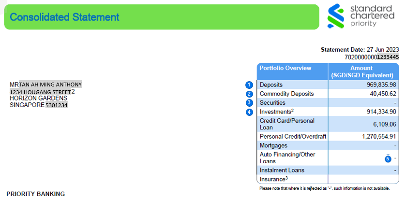Statement Refresh - Standard Chartered Singapore