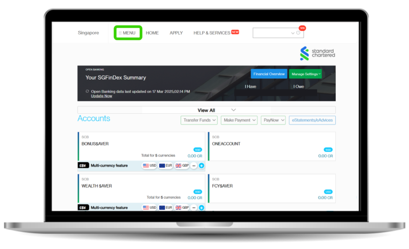 Electronic Deferred Payment (EDP/EDP+) - Standard Chartered Singapore