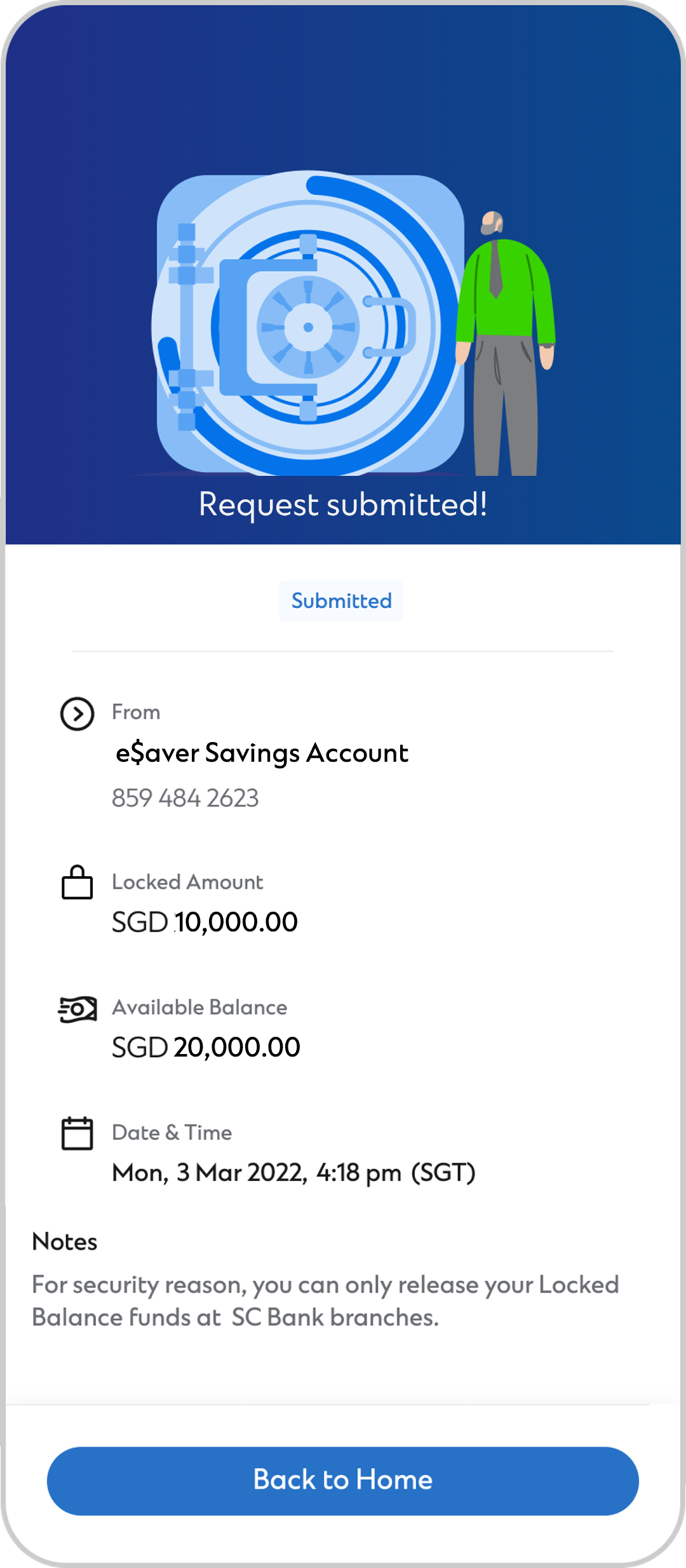 Money Lock - Standard Chartered Singapore