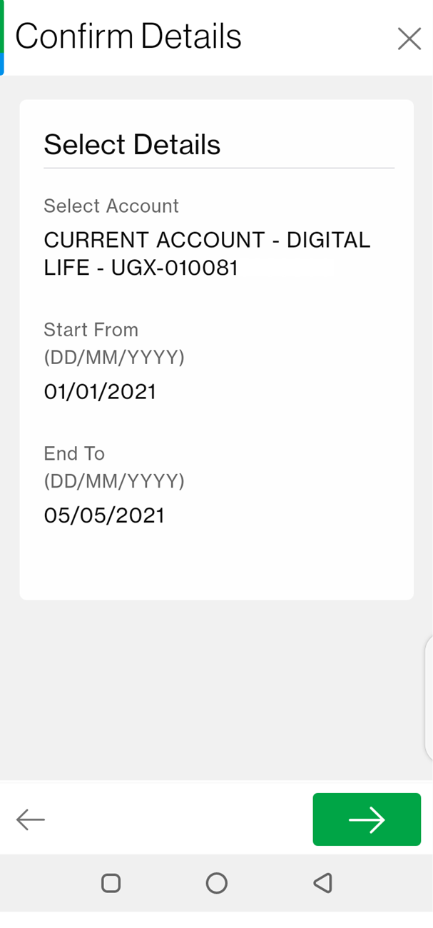 Bank Statement Request – Standard Chartered Uganda